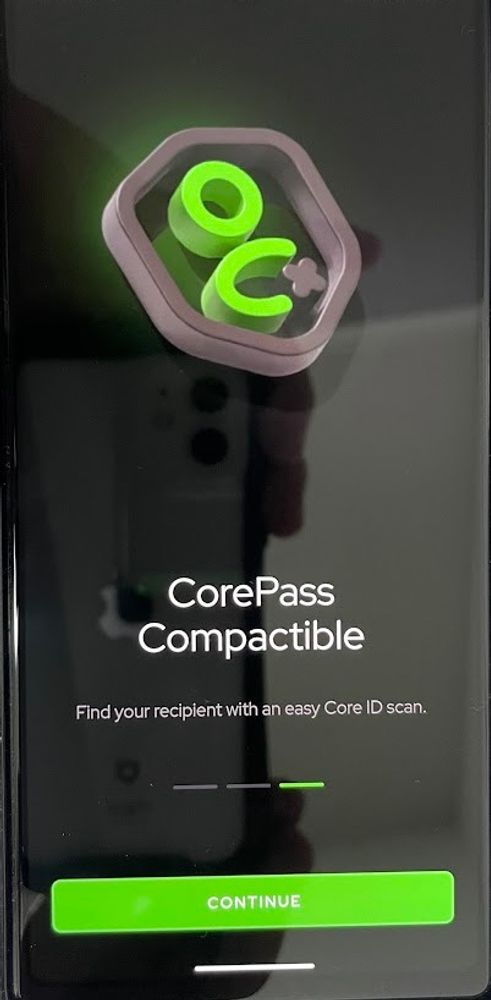 CoreIDをスキャンすることで容易に受信者の情報を確認できます。