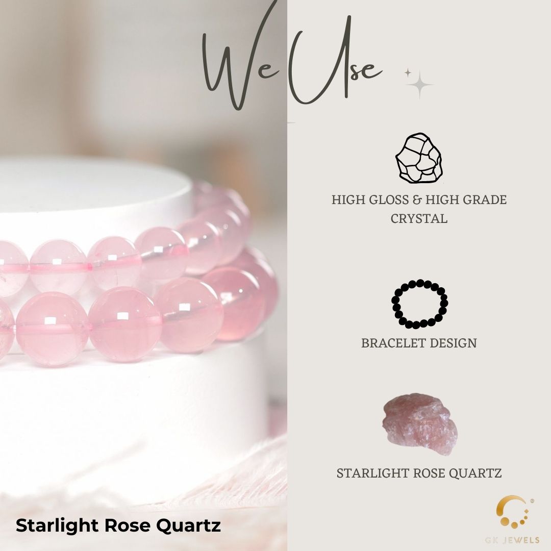 Starlight Rose Quartz Bracelet - GK Jewels Official Store