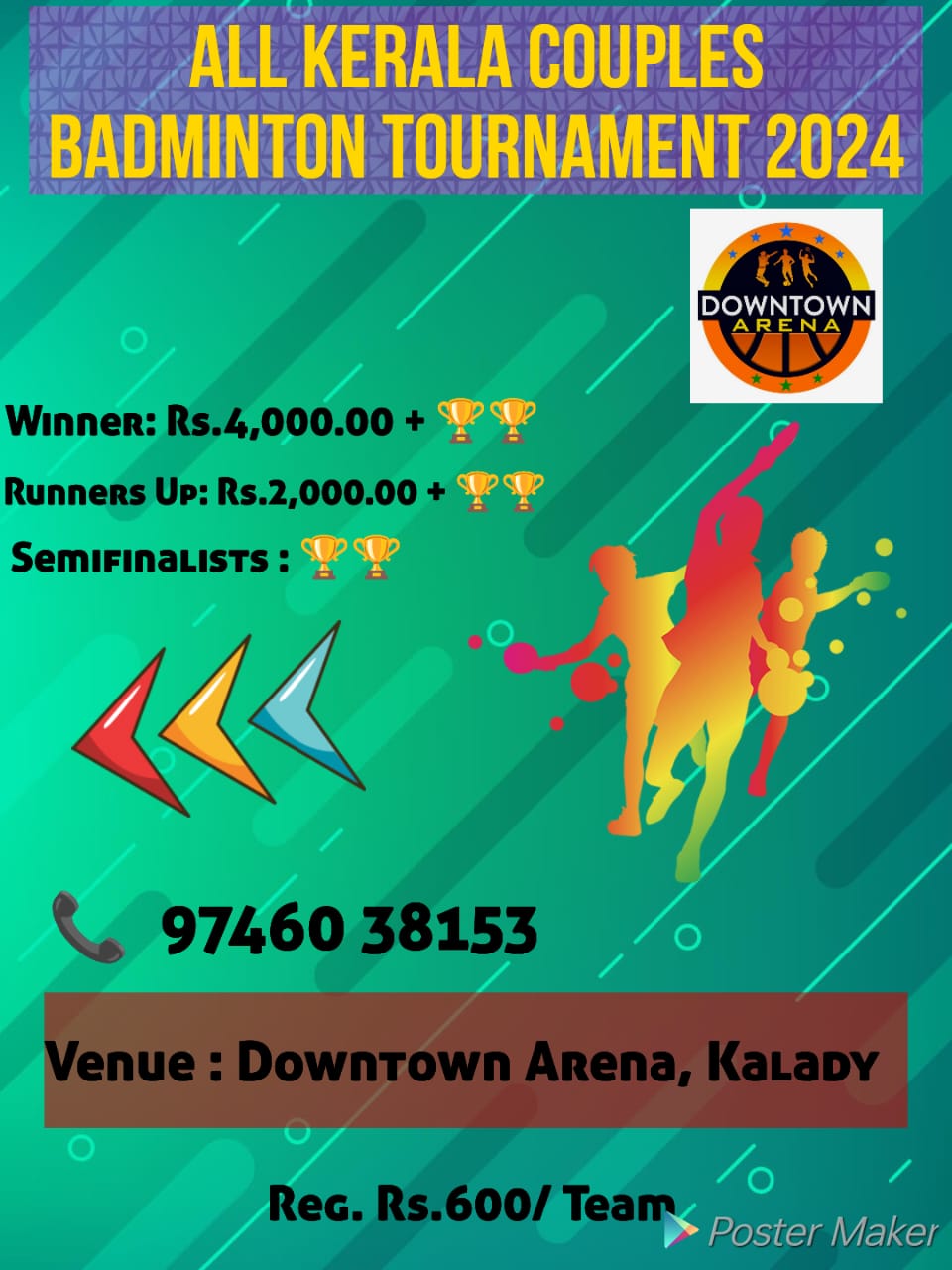 Tournament - Kerala Couples Badminton Tournament 2024
