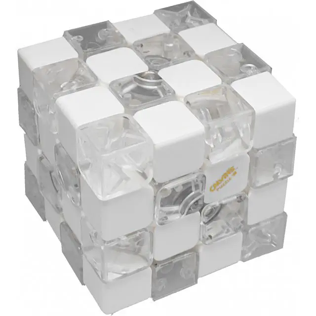 Fabio Touch 4x4x4 Cube I - Clear & White Body | The Puzzle Aisle