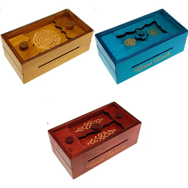 Group Special - a set of 3 Secret Opening Boxes - Engraved | The Puzzle Aisle
