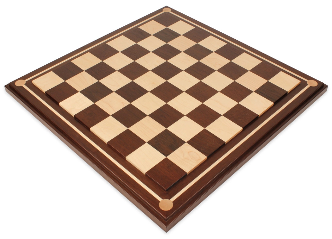 Mission Craft South American Walnut & Maple Solid Wood Chess Board - 2. ...