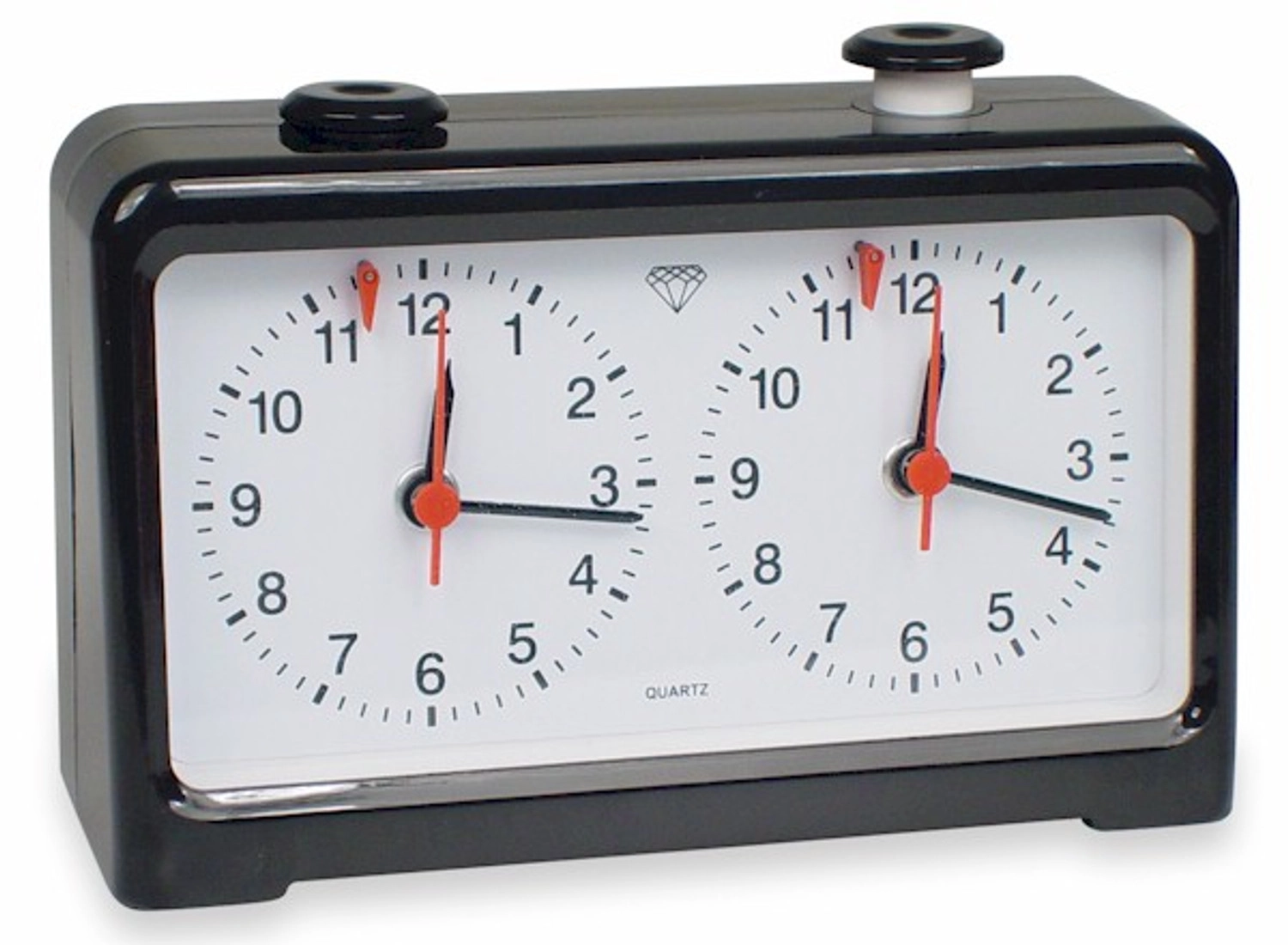 The Chess Store Easy-Read Diamond Quartz Chess Clock - Black | The ...