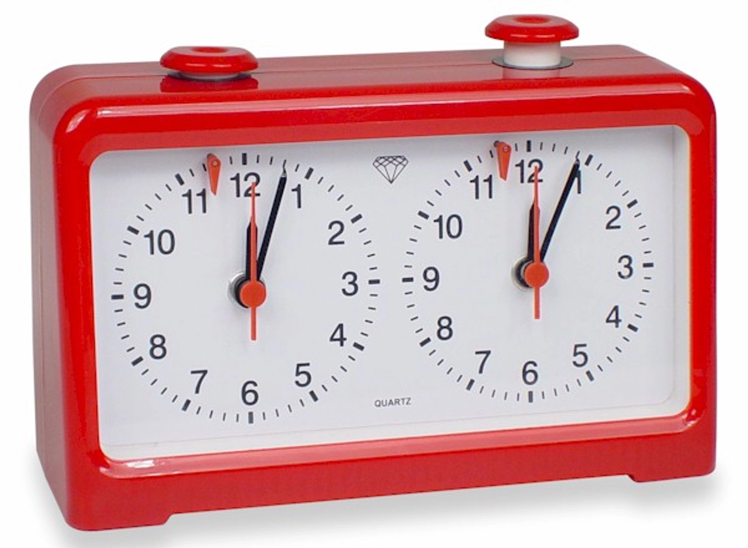 The Chess Store Easy-Read Diamond Quartz Chess Clock - Red | The Puzzle ...