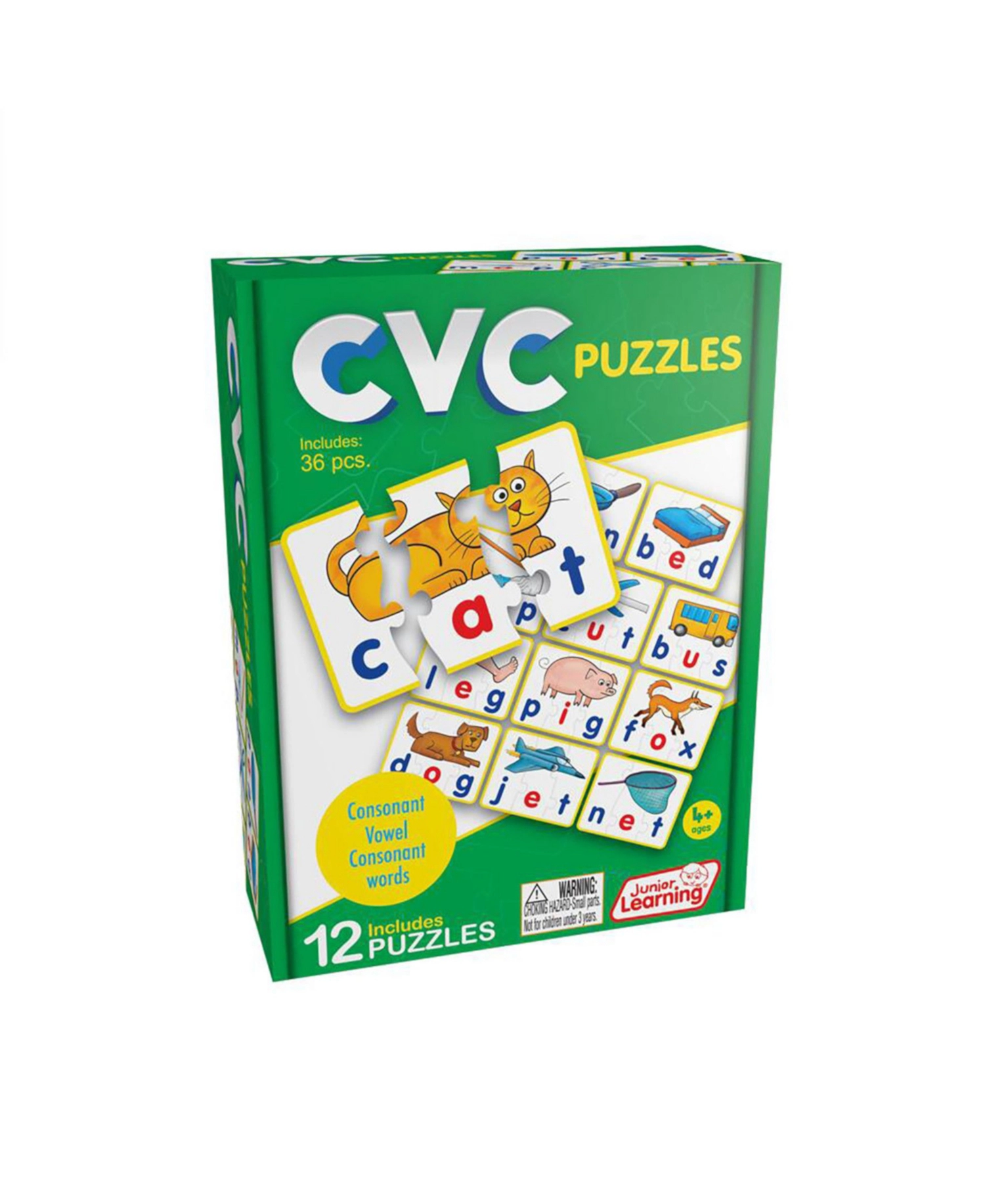 Junior Learning Cvc Word Builder Learning Educational Puzzles | The ...