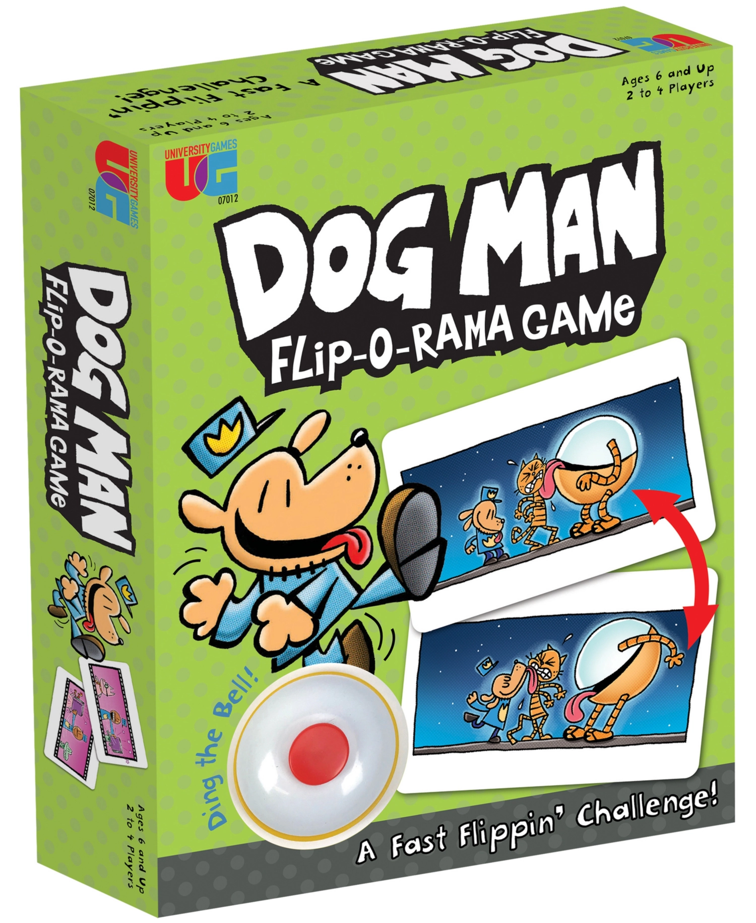 University Games Dog Man Flip-o-Rama Game Set, 64 Piece | The Puzzle Aisle