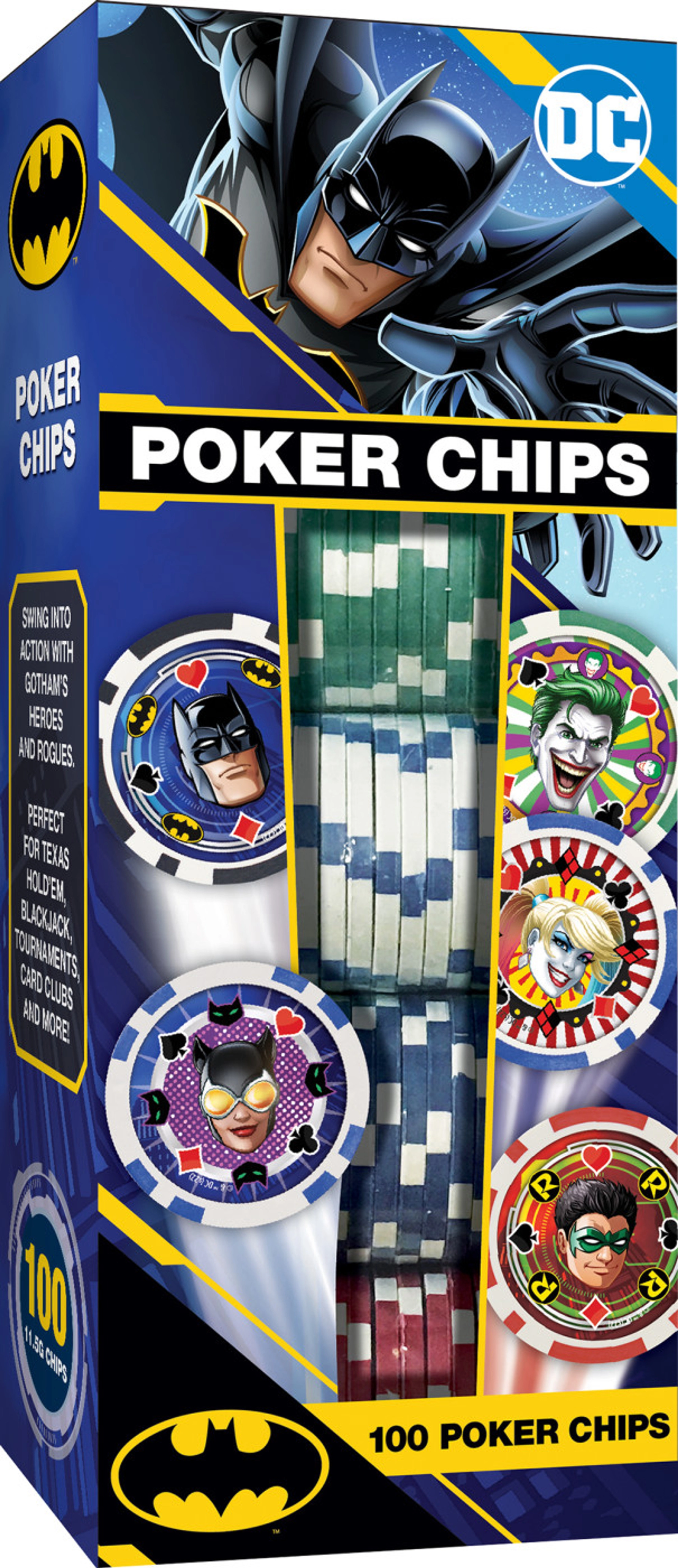 Batman Collectible 100 Piece Poker Chips | The Puzzle Aisle