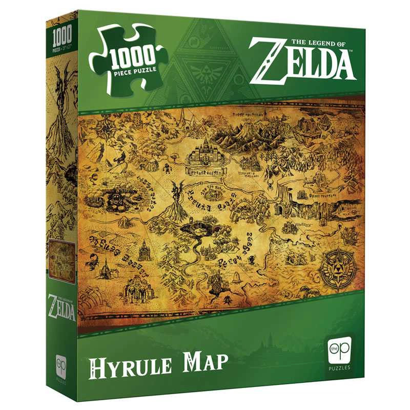 USAopoly Legend Of Zelda Hyrule Map Jigsaw Puzzle - 1000 Piece | The ...