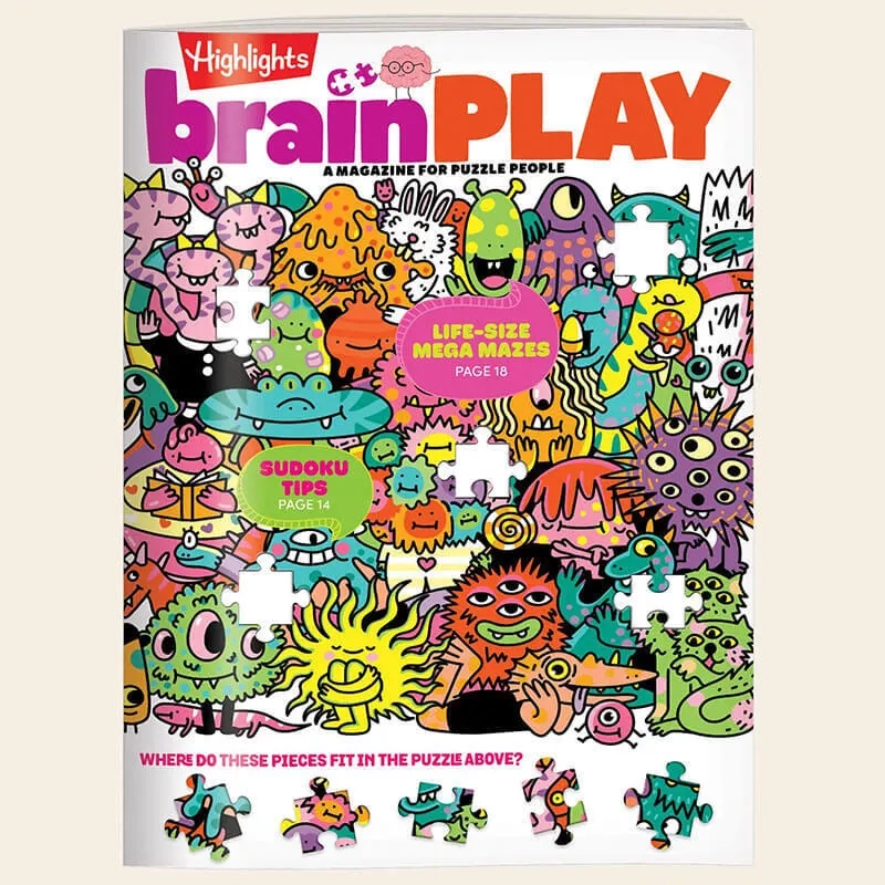 brainPLAY Magazine Subscription - 6 Issues | The Puzzle Aisle