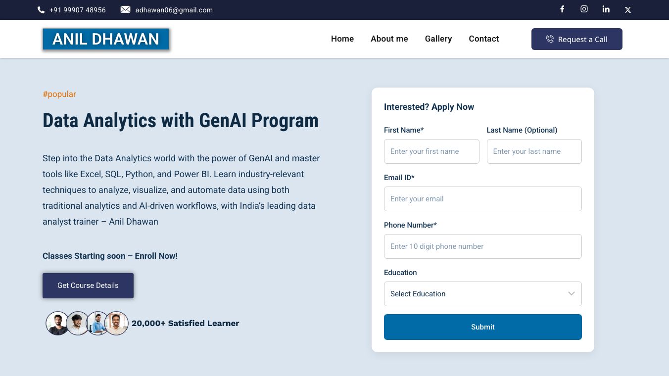 Advanced Data Analytics with AI Course - THEJO Ai